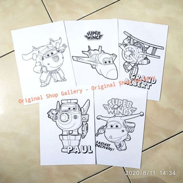 25 lembar Kertas Mewarnai / coloring book / worksheet / buku gambar ...