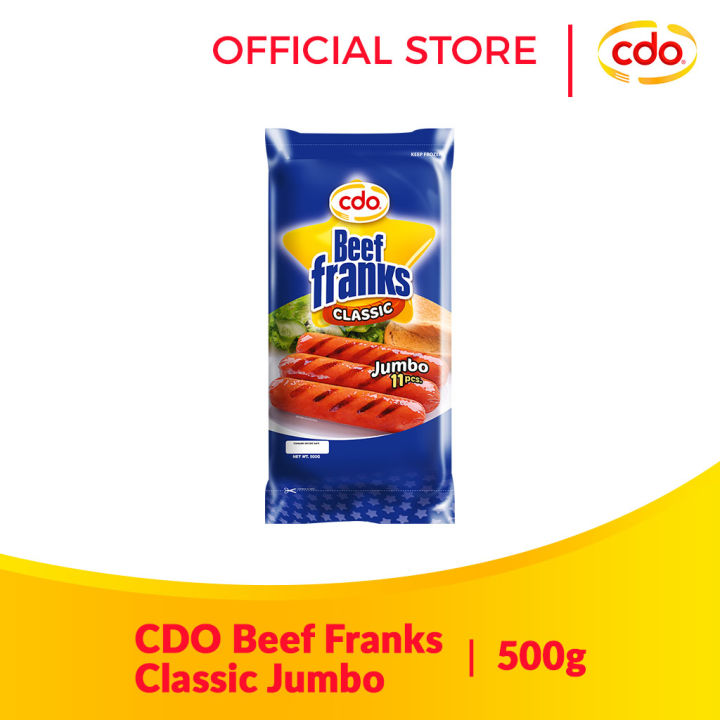 CDO Beef Franks Classic Jumbo 500g | Lazada PH
