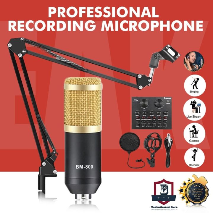 Microfone Bm 800 Studio Microphone Professional Microfone Bm800 ...