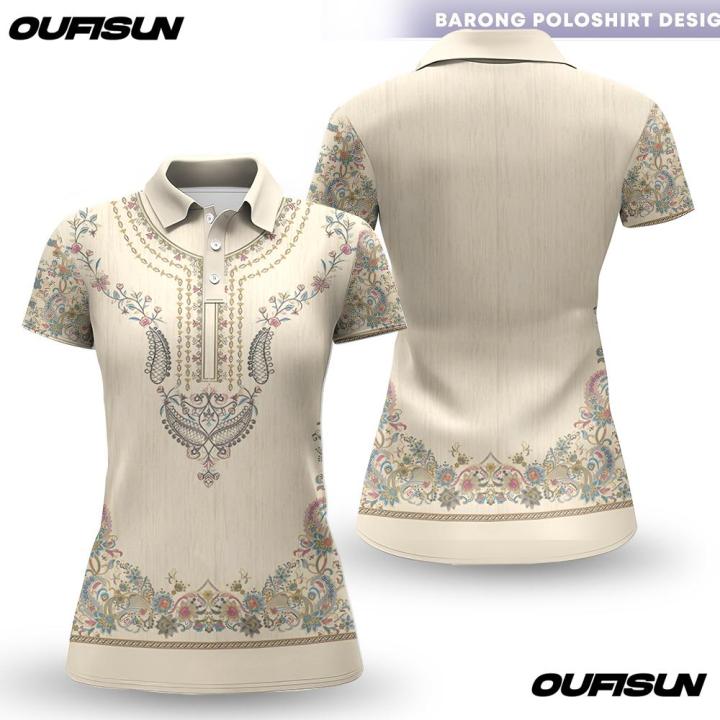 Asean Attire For Women Barong Polo Shirt For Women Filipiniana Inspired ...