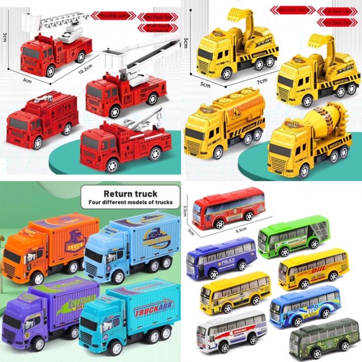 [ATS] Children diecast Construction Engineering Vehicl toyPull back ...