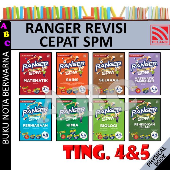 RANGER REVISI CEPAT SPM 2024 FORM 4.5 KSSM - BUKU RUJUKAN & BUKU NOTA ...