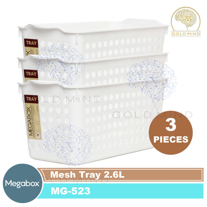 Megabox Mesh tray 2.6 Liters (Pack of 3) MG 523 | Lazada PH