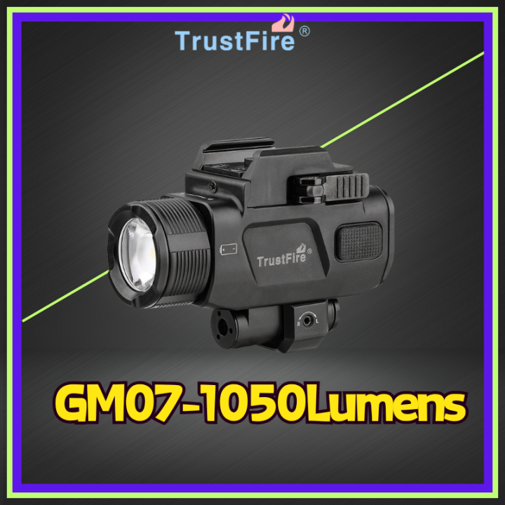 TrustFire GM07 laser torch 1050lm LED Glock Tactical Flashlight ...