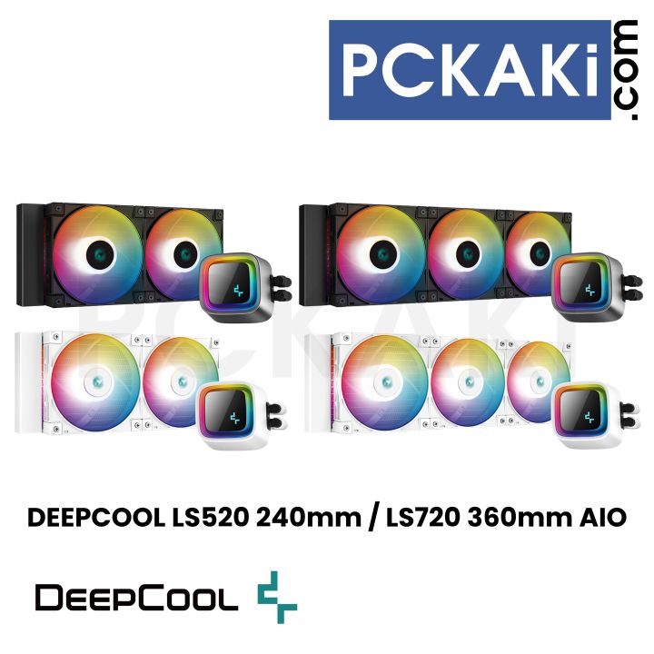 DEEPCOOL LS520 / LS720 (240mm / 360mm) ARGB AIO FC120 ARGB FANS CPU ...