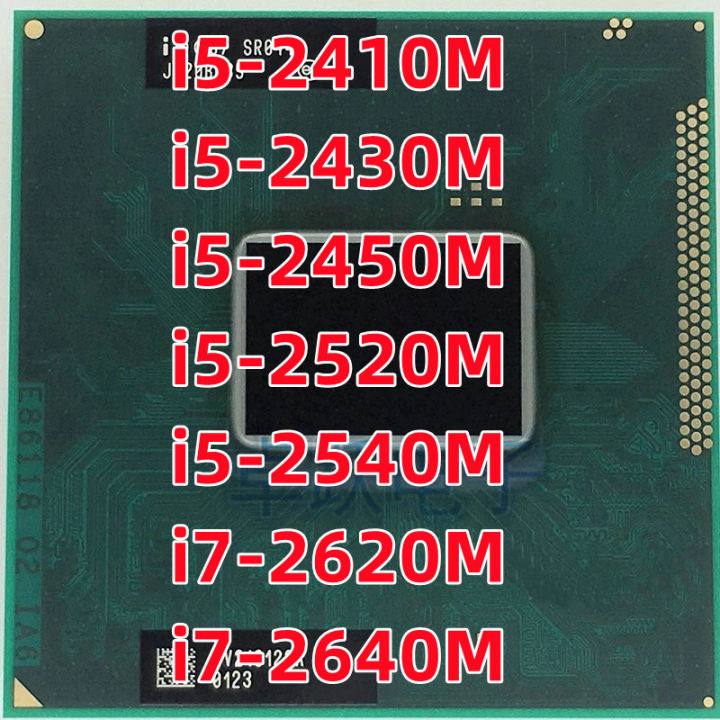 Core I5 2410m I5 2410m 2430m 2450m 2520m 2540m 2620m 2640m Laptop Cpu