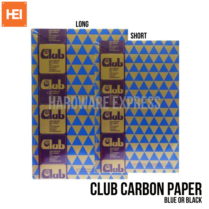 Club Carbon Paper Long or Short (in Black or Blue) | Lazada PH