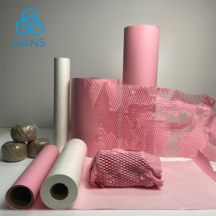 {Nai Nai comb} Pink Packaging Paper Honeycomb Cushioning Roll ...
