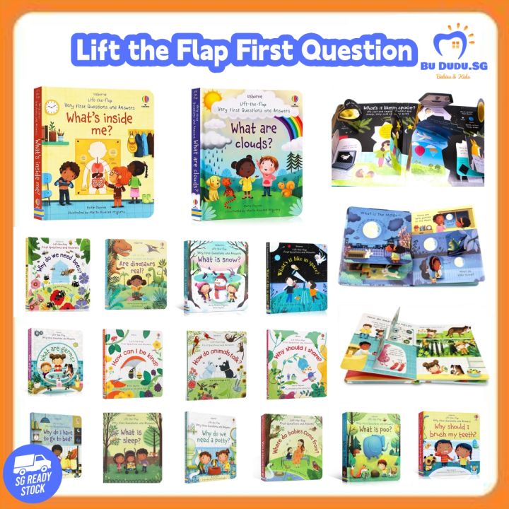 [SG]Usborne Lift the flap First Question 21 titles Kids Books Toddler ...
