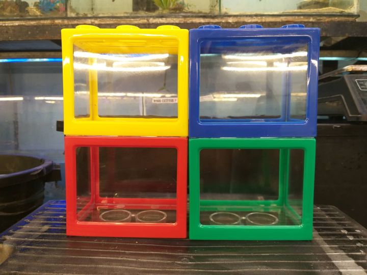 Betta Fish Tank Mini Aquarium Block Tank Betta Fish Tank | Lazada PH