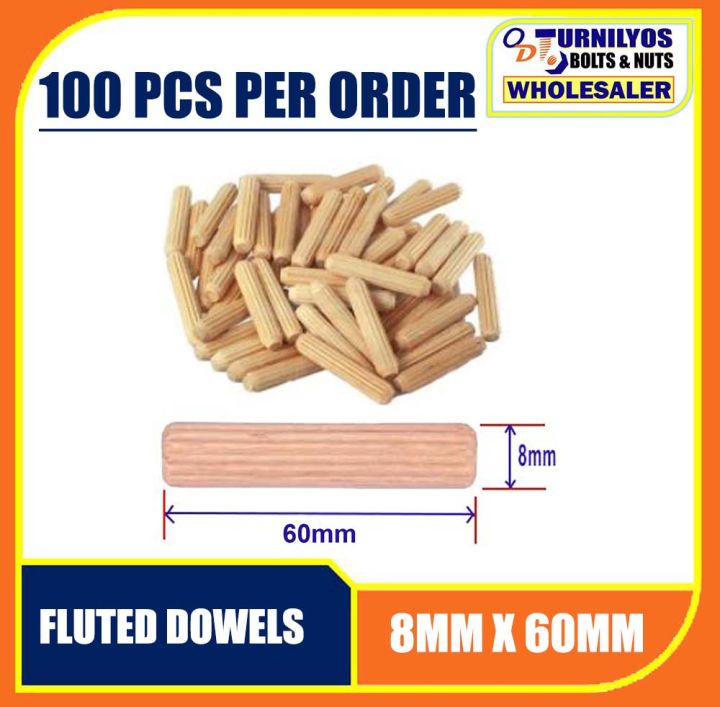 FLUTED DOWELS FASTENER 6MM, 8MM OR 10MM DOWELS | Lazada PH
