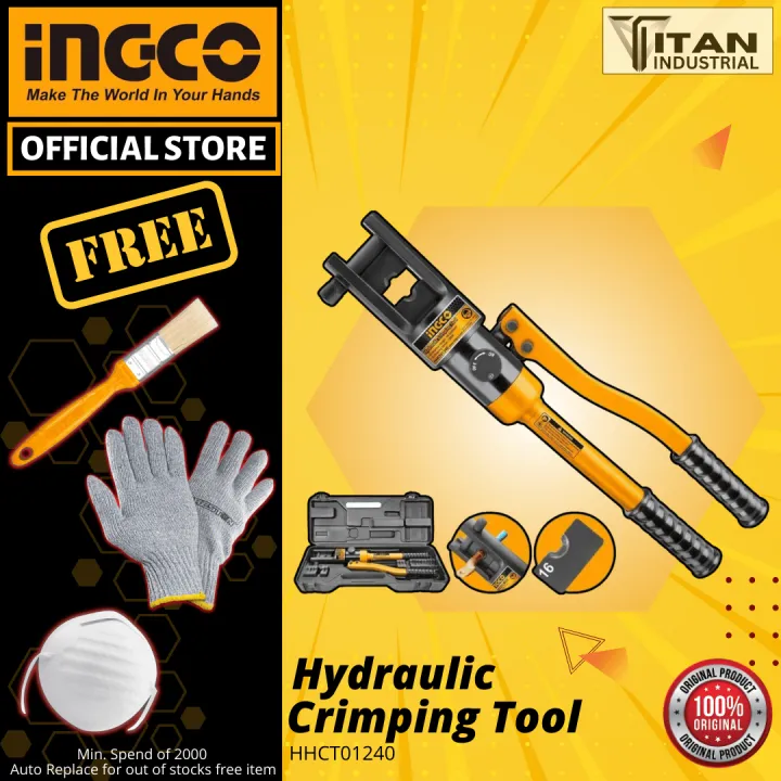 INGCO Hydraulic Crimping Tool 18mm-475mm HHCT01240 • Tm ss | Lazada PH