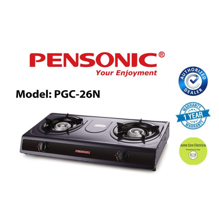 Pensonic Double Gas Cooker PGC-26N [Black]双燃气灶[黑色] | Lazada