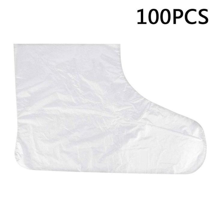 HOLD LIVE 100PCS Disposable Foot Mask Plastic Foot Cover Waterproof ...