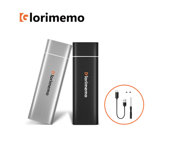 Glorimemo M.2 NVME SSD Enclosure External M2 NVMe Case M2 USB 3.1 Type ...