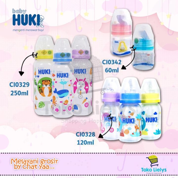 Huki CI0329 Botol Huki Botol PP SP Round 240ml Botol Susu Bayi 240ml ...
