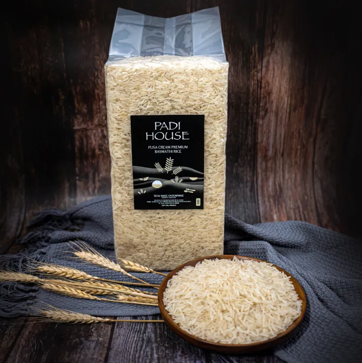 Pure Basmathi Rice 2KG Low GI Premium Pusa Cream Beras Rebus Super ...