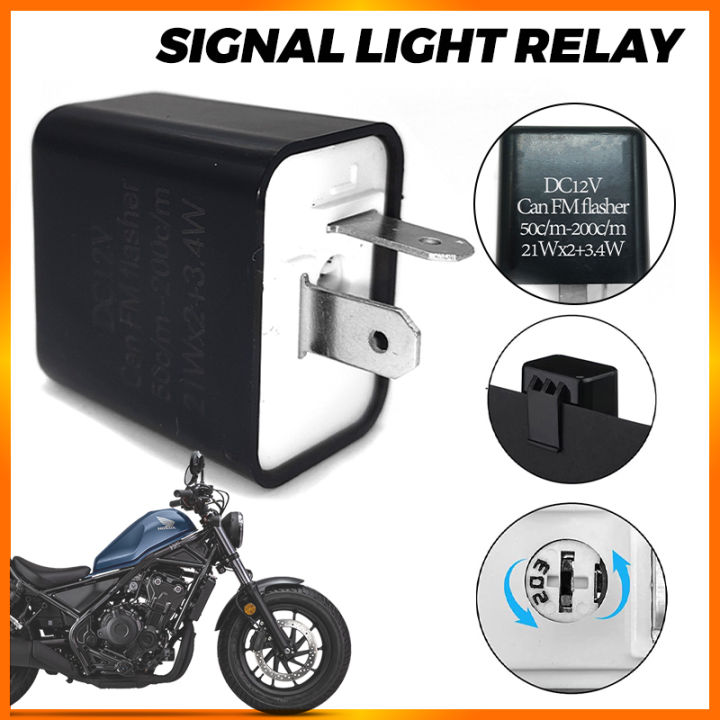 E&M Motorcycle LED Signal Light Flasher Relay Adjustable Universal ...