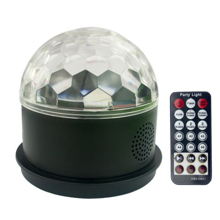Bluetooth + Speaker Party Light Disco Light Rgb Magic Ball Projector ...