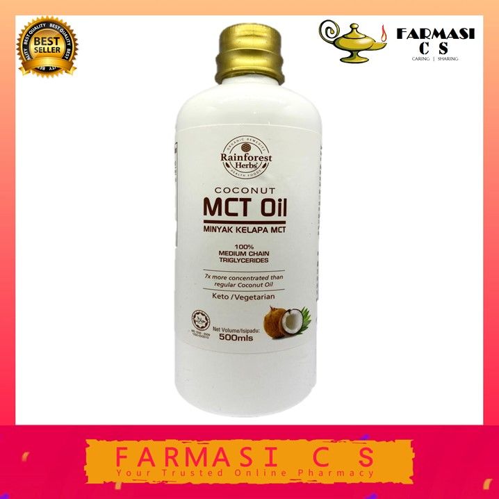 Rainforest Herbs Coconut MCT Oil 500ml EXP:12/2026 [ Farmasi CS ] | Lazada