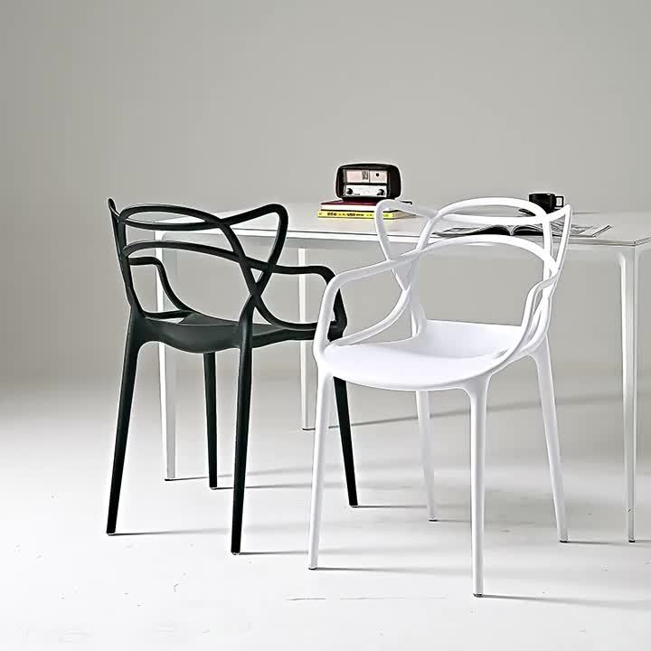 LZD Northern Europe ins Internet Celebrity Cat Ear Plastic Chair ...