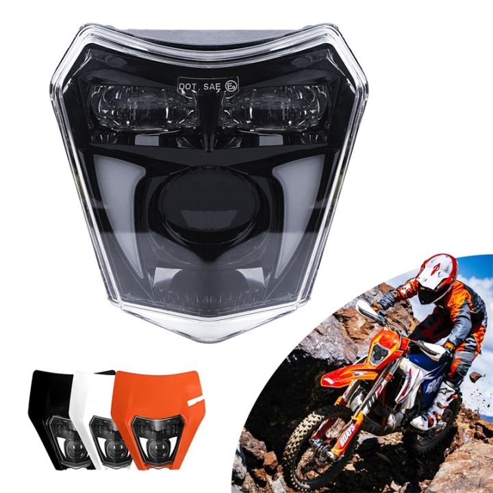 ♕∈ for KTM EXC 300 Headlight Supermoto Enduro Universal 2007 2020 XC SX ...