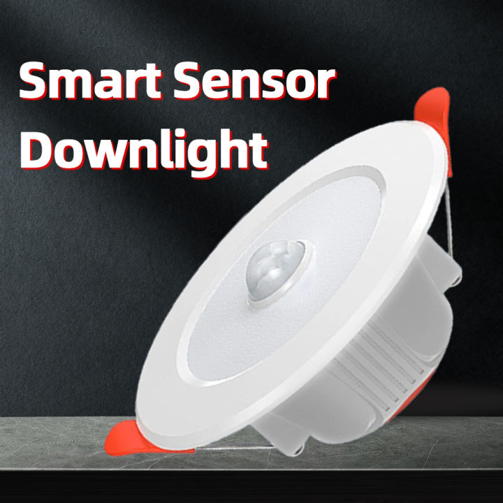 PIR Sensor Motion LED Downlight Night Light Recessed Ceiling Spot Lamp ...