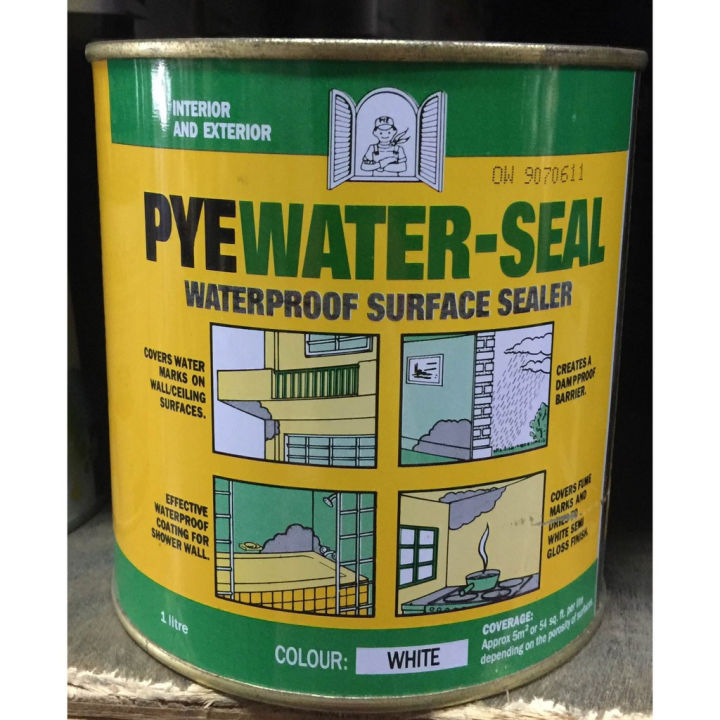 PYE Water Seal Acrylic Waterproof Surface Sealer ( White ) 1 LTR | Lazada