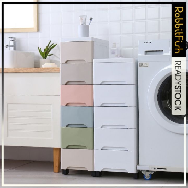 Tiny Home 18/25cm Storage Cabinet Large Capacity Portable Transparent ...