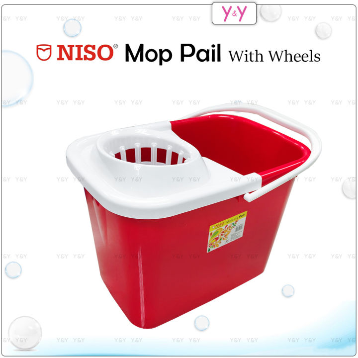 Niso 5 Gallon Mop Pail / Plastic Mop Bucket with Cover Set / Mopping ...