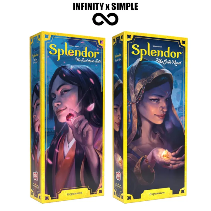 Splendor New Edition Expansion Packs: Sun Never Sets & The Slik Board ...