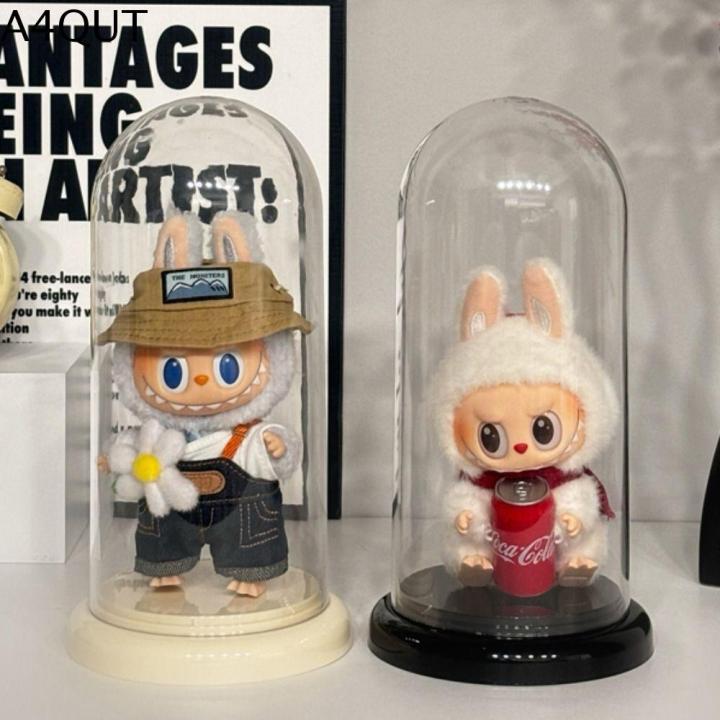 A4QUT Transparent Labubu Doll Storage Case Removable Diy Hand-made ...