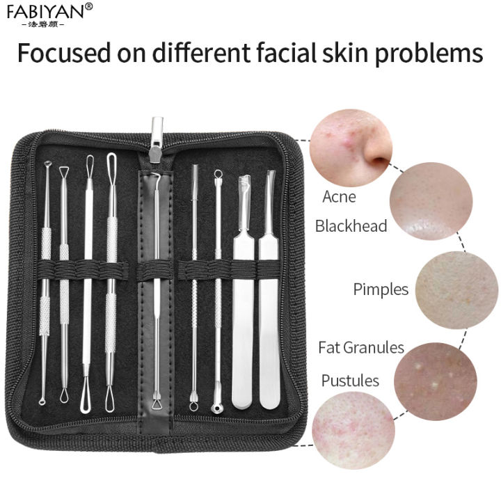 Stainless Steel Blackhead Remover Tool Professional Pimple Blemish ...