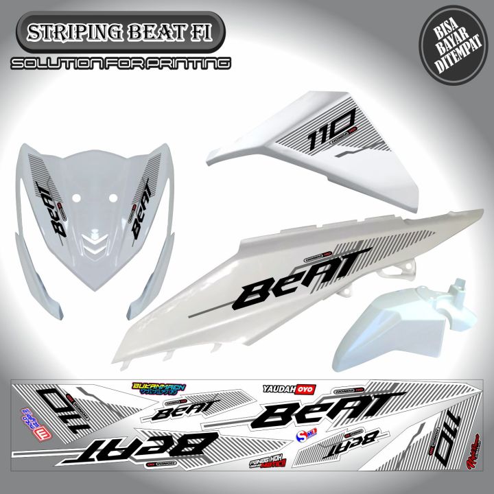 STRIPING VARIASI STICKER HONDA BEAT FI MOTIF SIMPLE KEREN MURAH ...