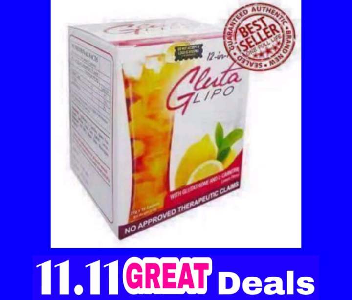 Gluta Lipo Juice Drink 12 in 1 Juice Drink - 10 Sachets per box 100% ...