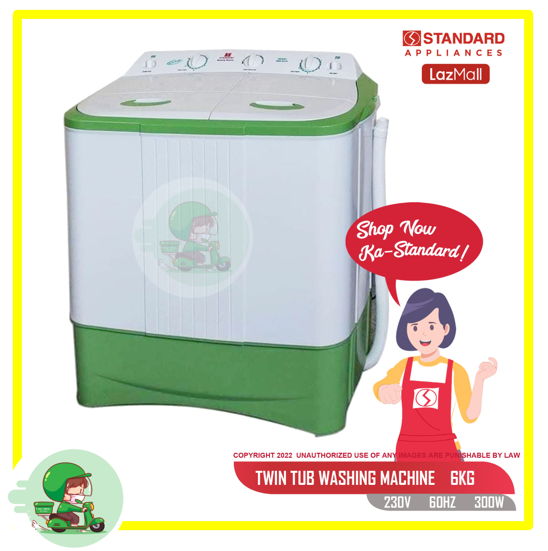Standard Washing Machine Twin Tub SWD-6.0A | Lazada PH