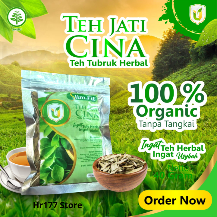 Teh Jati Cina Herbal Teh Tubruk Asli Tradisional Organik 40 Gr | Lazada ...