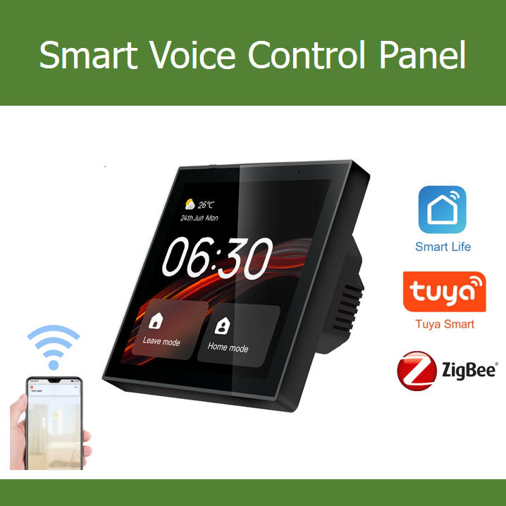 Smart Home Control Panel Alexa Built-in Zigbee Gateway - Tuya Smartlife ...