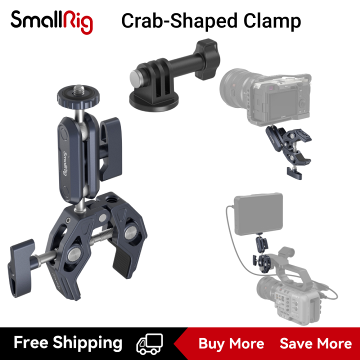 SmallRig Super Clamp Ballhead Magic Arm Camera Clamp Crab-Shaped ...