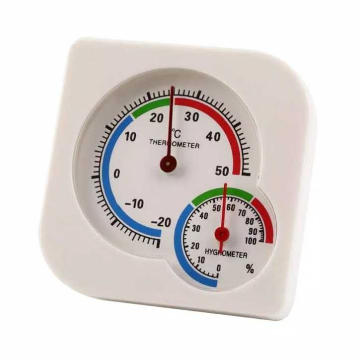 SS Termometer Higrometer Ruangan Analog Thermometer Hygrometer Humidity ...