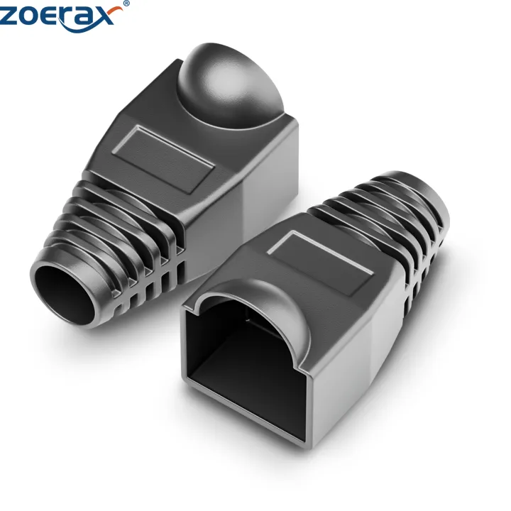 ZoeRax 50pcs Cat5 Cat5E Cat6 Strain Relief Boot, RJ45 Plug Connector ...
