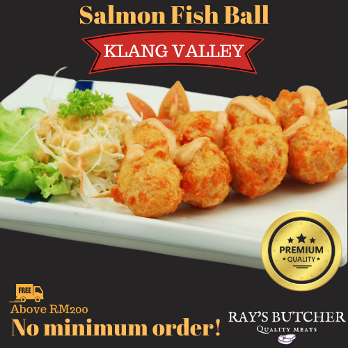 Salmon Fish Ball 三文鱼鱼丸! Vacuum Packed 200g+- [Ray's Butcher Pork ...