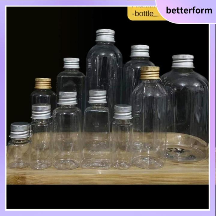 BETTERFORM 50/100/150/200/250ml Transparent Plastic Bottle Refillable ...