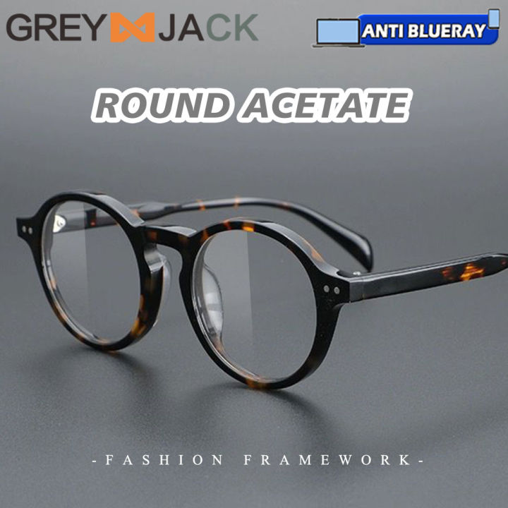 Grey Jack Kacamata Bahan Acetate Nyaman Modis Bisa Minus Antiradiasi ...