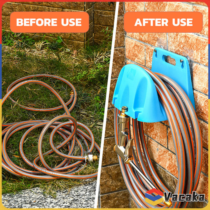 Vacaka Wall Mount Garden Pipe Hose Organizer Tool Water Sprayer Hose ...
