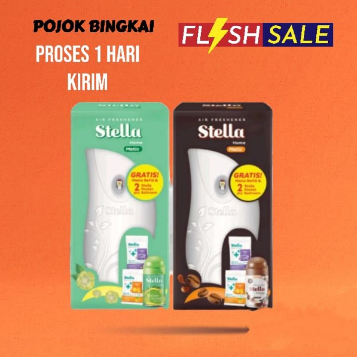Stella Matic Set Alat+ refill 225ml Pengharum Ruangan otomatis | Lazada ...
