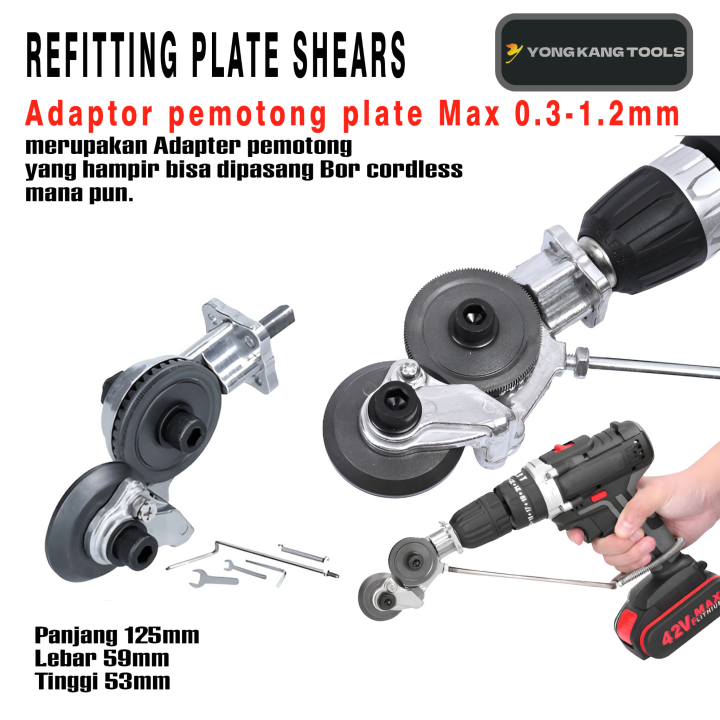 Adaptor Bor Pemotong Seng Alat Pemotong Lembaran Logam Alat Pemotong ...