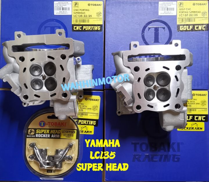 [ TOBAKI ] RACING SUPER HEAD LC135 Y15 Y15ZR GOLF CNC PORTING CNC ...