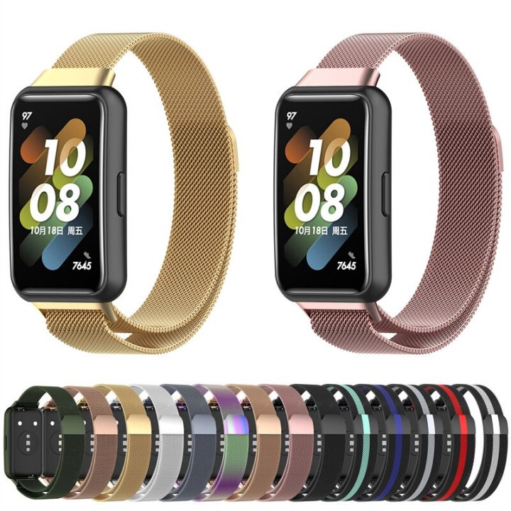 Milan Magnetic Strap For Huawei Band 6 7 Stainless steel Smart ...