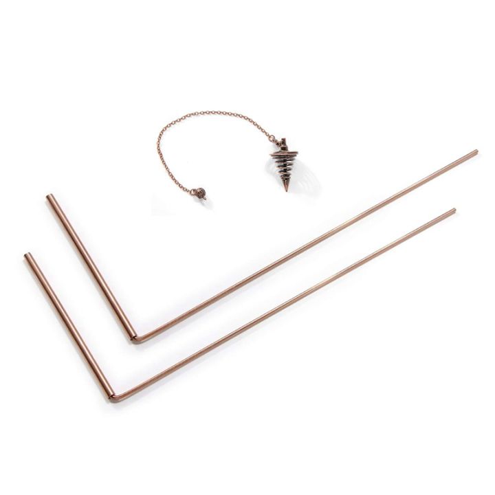 2Pcs Copper Dowsing Rods Kit Spiritual Divining Rods Flexible Copper ...